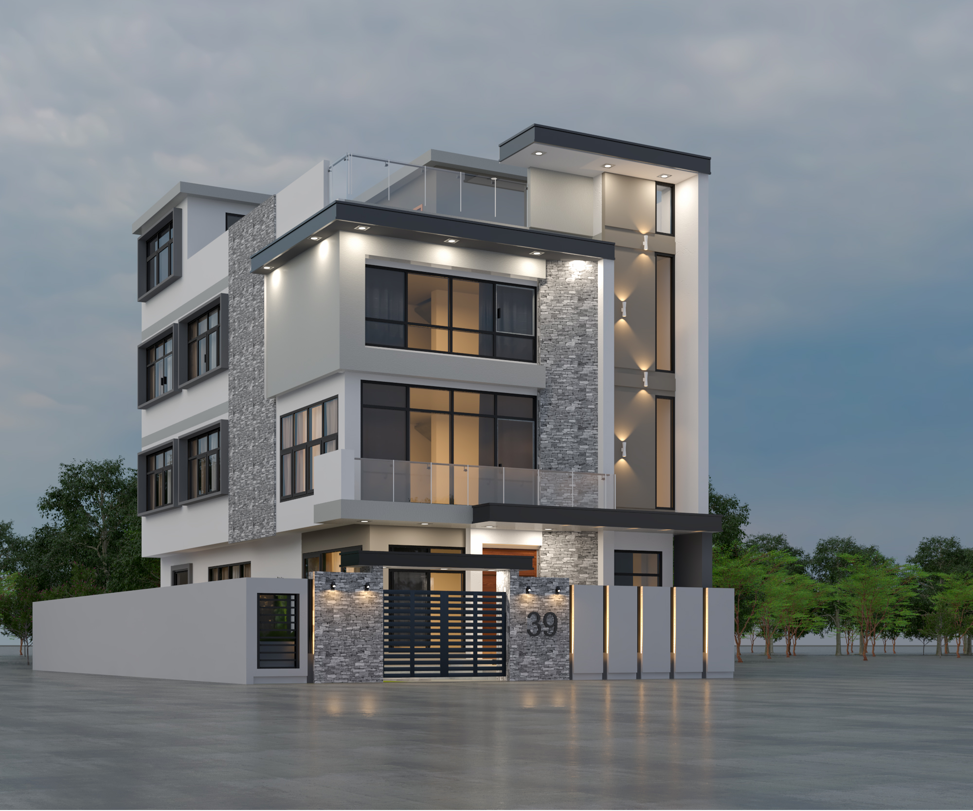 THREE & HALF STOREYED R.C.C BUILDING – Civil & Structural Partners